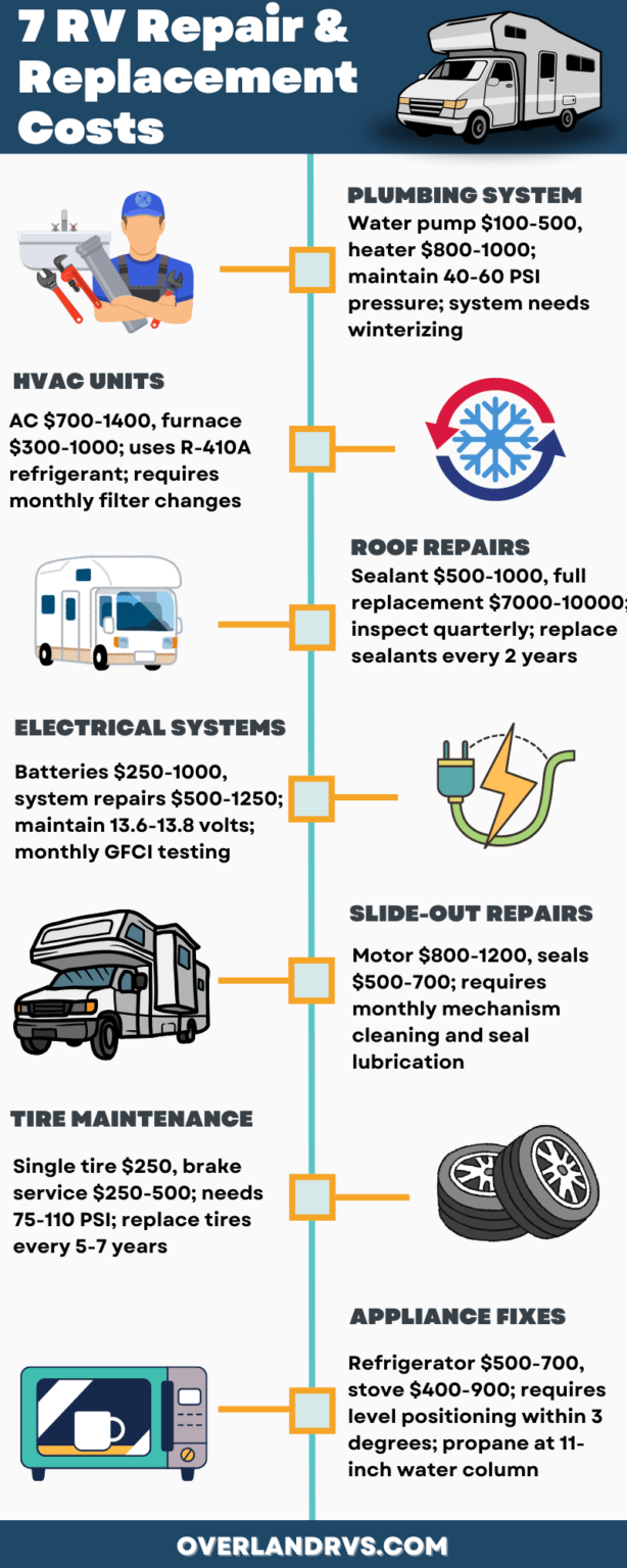 7 Most Common RV Repair & Replacement Costs You Should Know - Overland ...